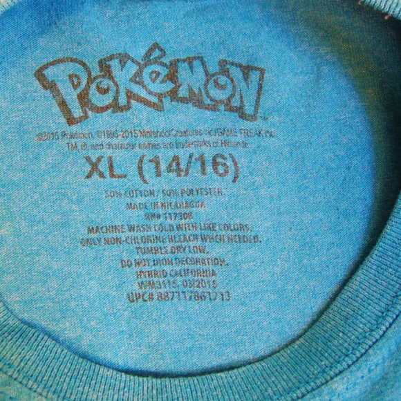 Pokemon | Shirts & Tops | Pokeman Blue Tshirtcharacters Graphicskids Xl ...
